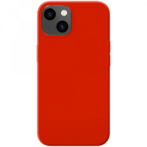 Coque iPhone 14 PRO souple flexible et enveloppante coloris rouge mat